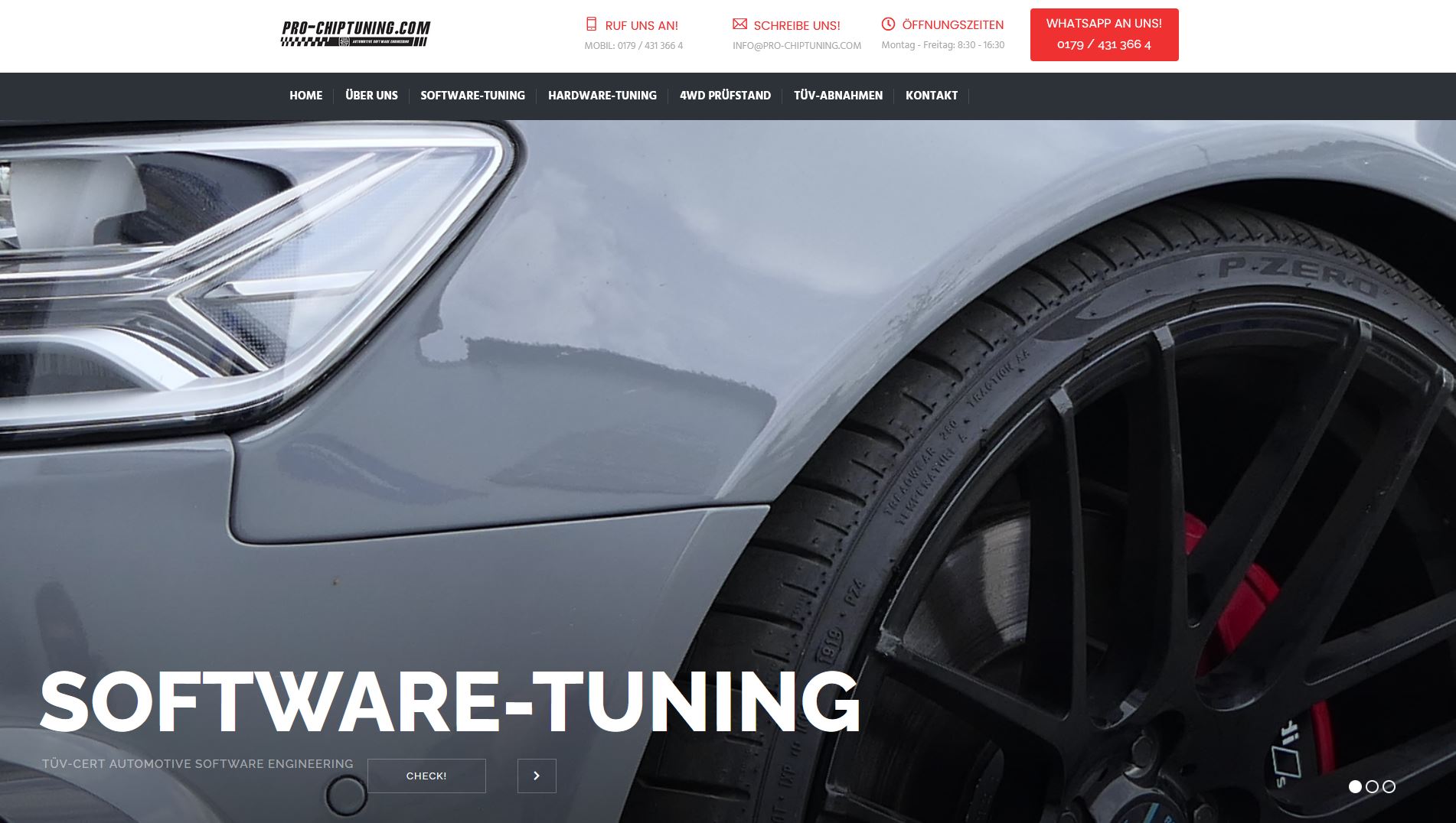 PRO-CHIPTUNING.COM - SOFTWAREOPTIMIERUNG - CHIPTUNING - TÜV-CERT - INKL. TÜV-EINTRAGUNG